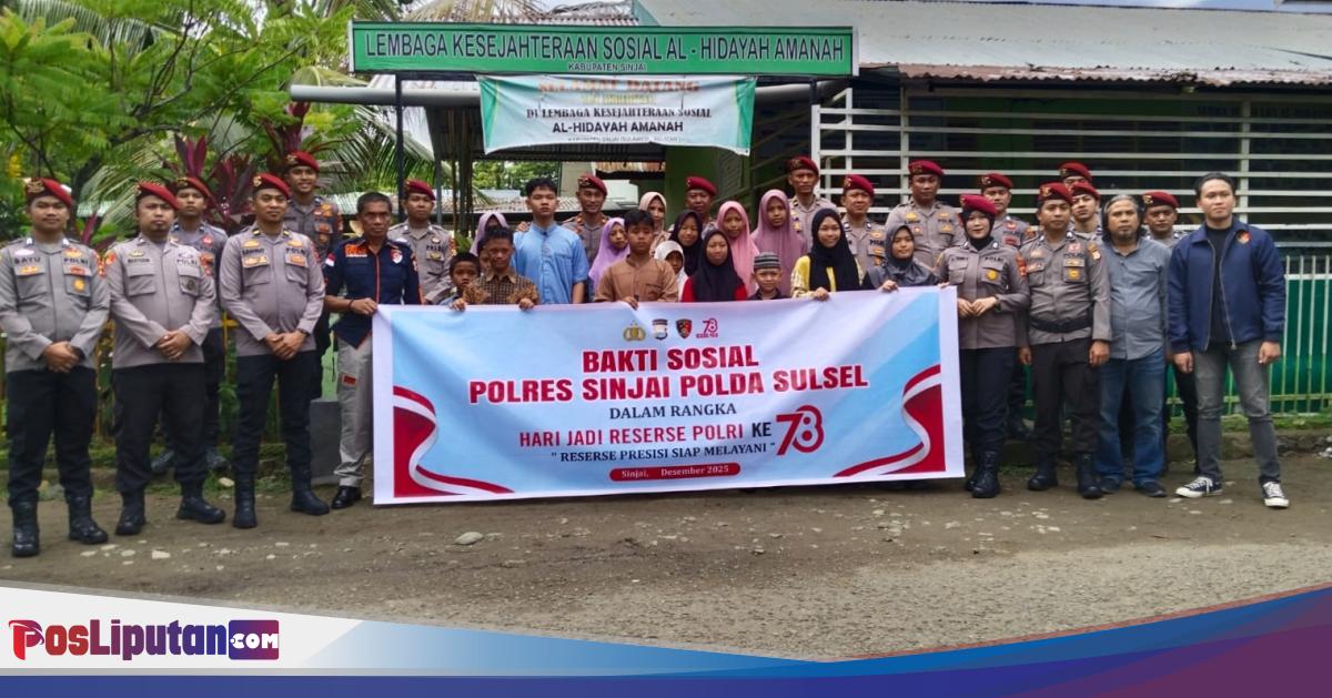 Peringati HUT Reserse Ke-78, Personel Polri Berbaret Merah di Sinjai ...